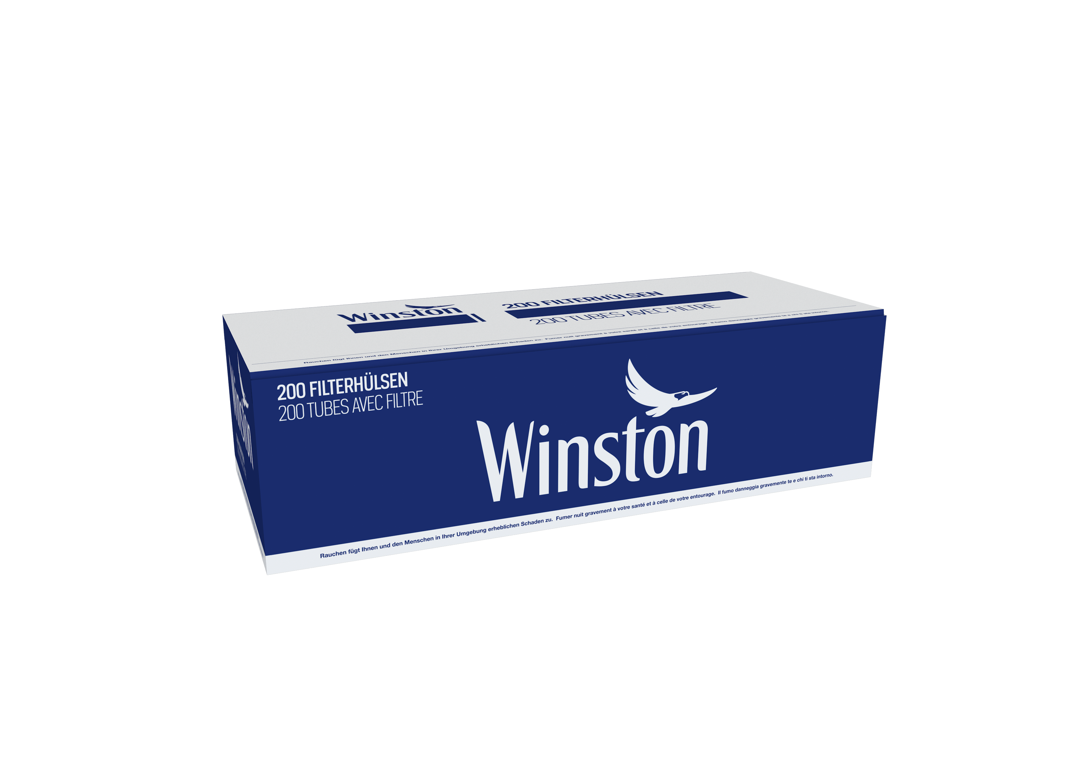 Zigarettenhülsen Winston Blue 200 Stück – k kiosk Tabakshop