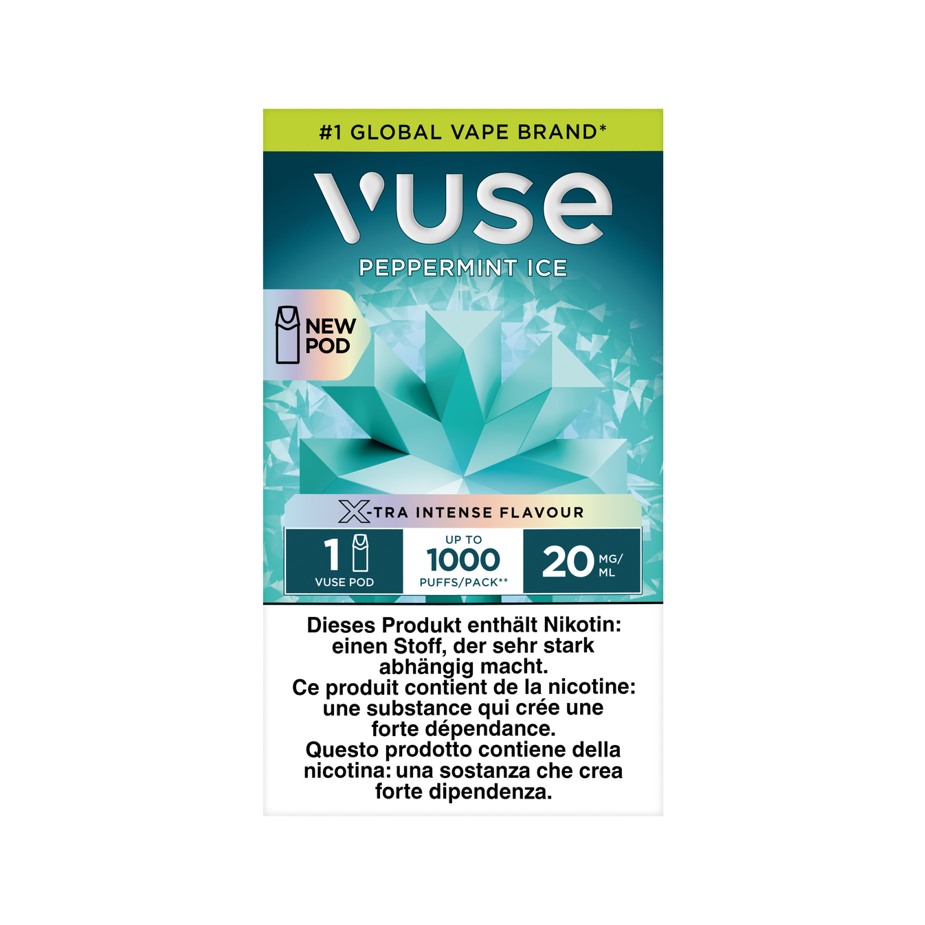 Vuse 1000 Peppermint Ice 20mg – k kiosk Tabakshop
